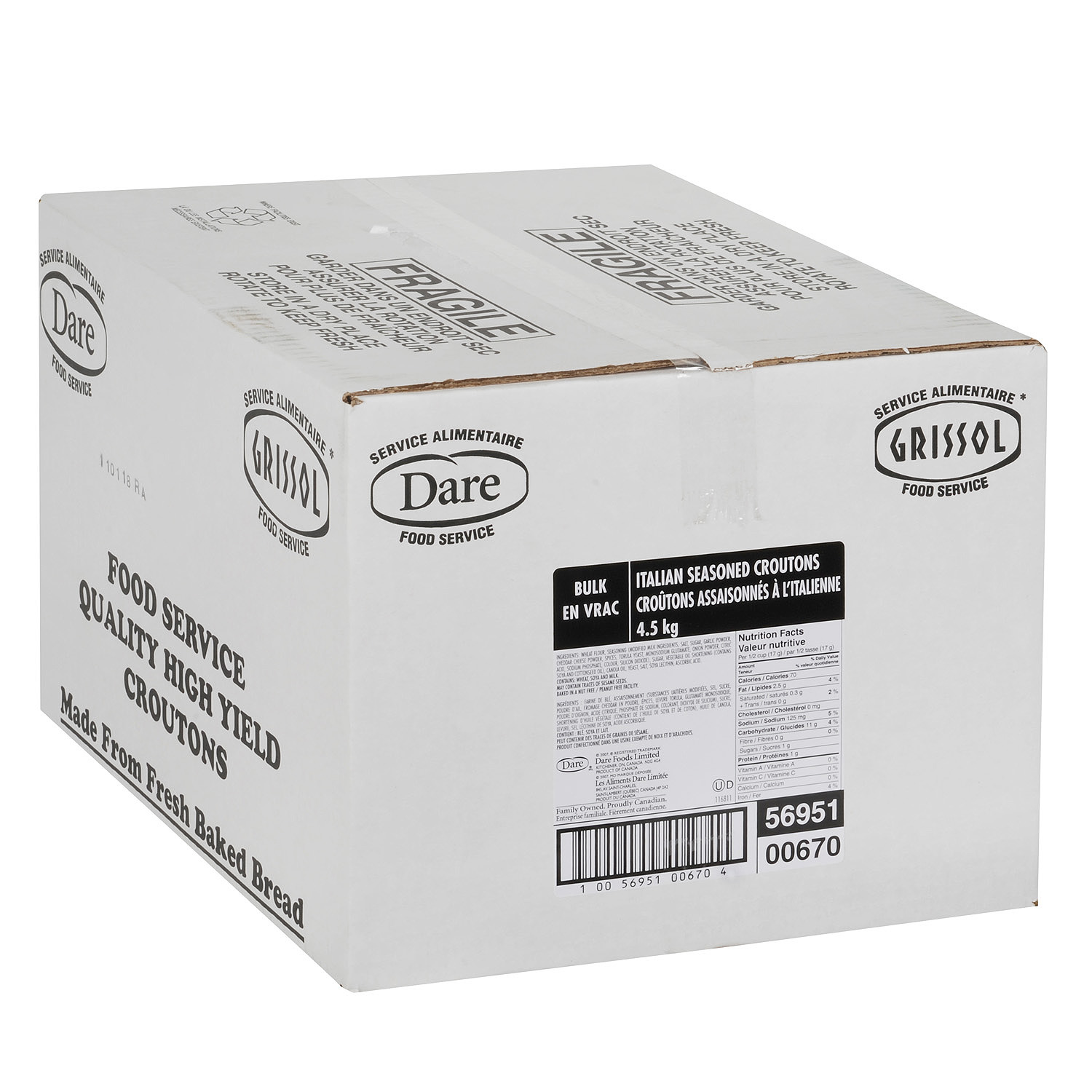 Manufacturer Nutrition Information